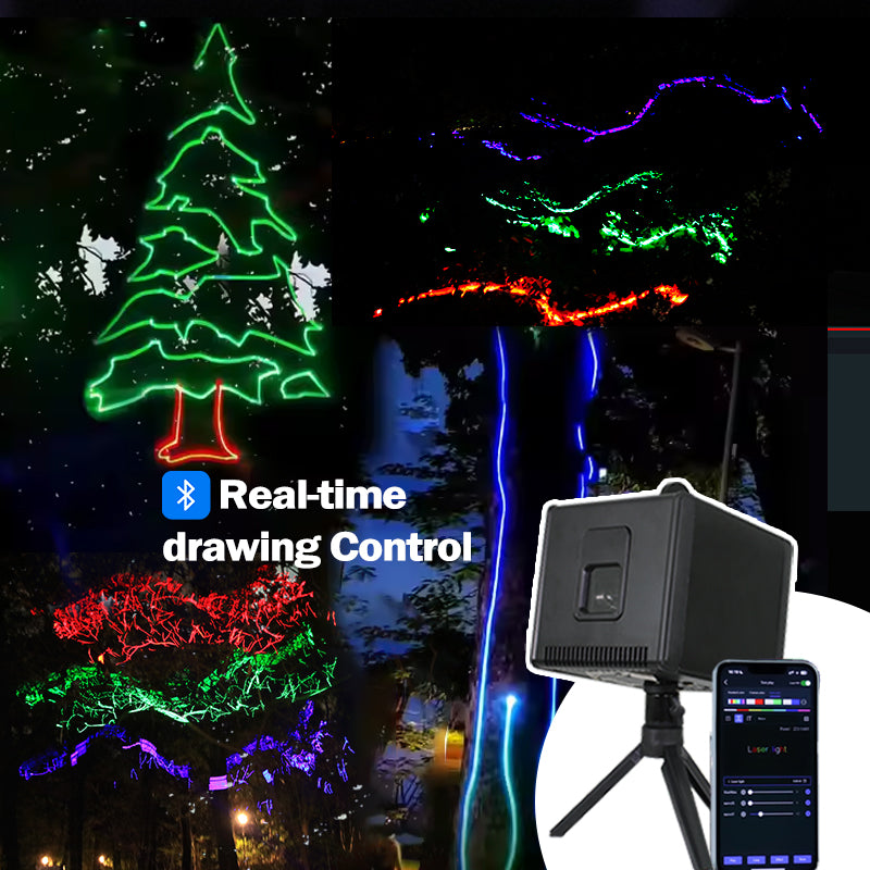 Portable Animation Laser Light with Bluetooth APP Control and DMX for